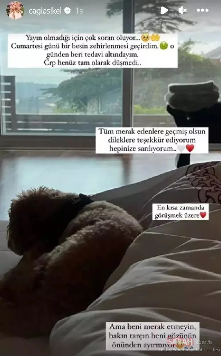 Ünlü Manken Çağla Şıkel Hasta Yatağından Paylaştı İşte Çağla Şıkelin Son Sağlık Durumu
