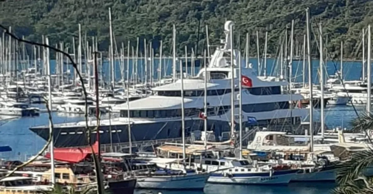 Rus milyarderin yüzen sarayı Fethiye’de - Muğla Haberleri