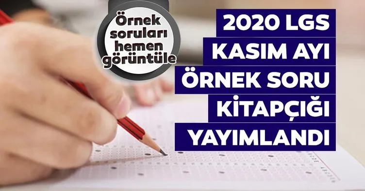 2020 Lgs Kasım Ayı örnek Soruları Burada Lgs Sayısal Ve Sözel örnek