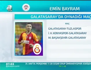 Galatasaray'da Emin Bayram göze girdi videosunu izle | Son Dakika Haberleri
