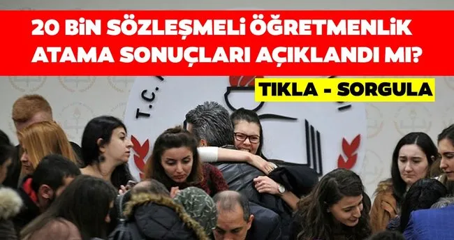 Sözleşmeli öğretmen atama sonuçları 2020 bugün saat kaçta açıklanacak ... Sözleşmeli öğretmen atama sonuçları 2020 bugün saat kaçta açıklanacak ...