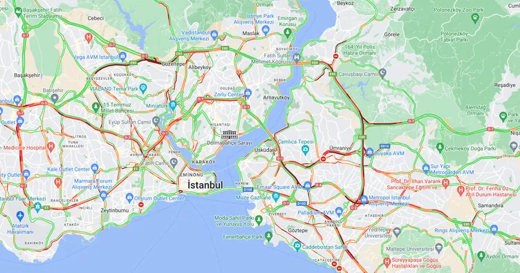 İSTANBUL TRAFİK YOL DURUMU nasıl, hangi güzergahlarda yoğunluk var? İBB ...
