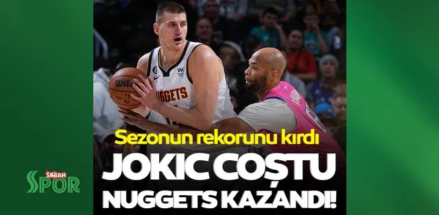 Nbade Jokicin 43 Sayı Attığı Maçta Nuggets Wizardsı 141 128 Yendi