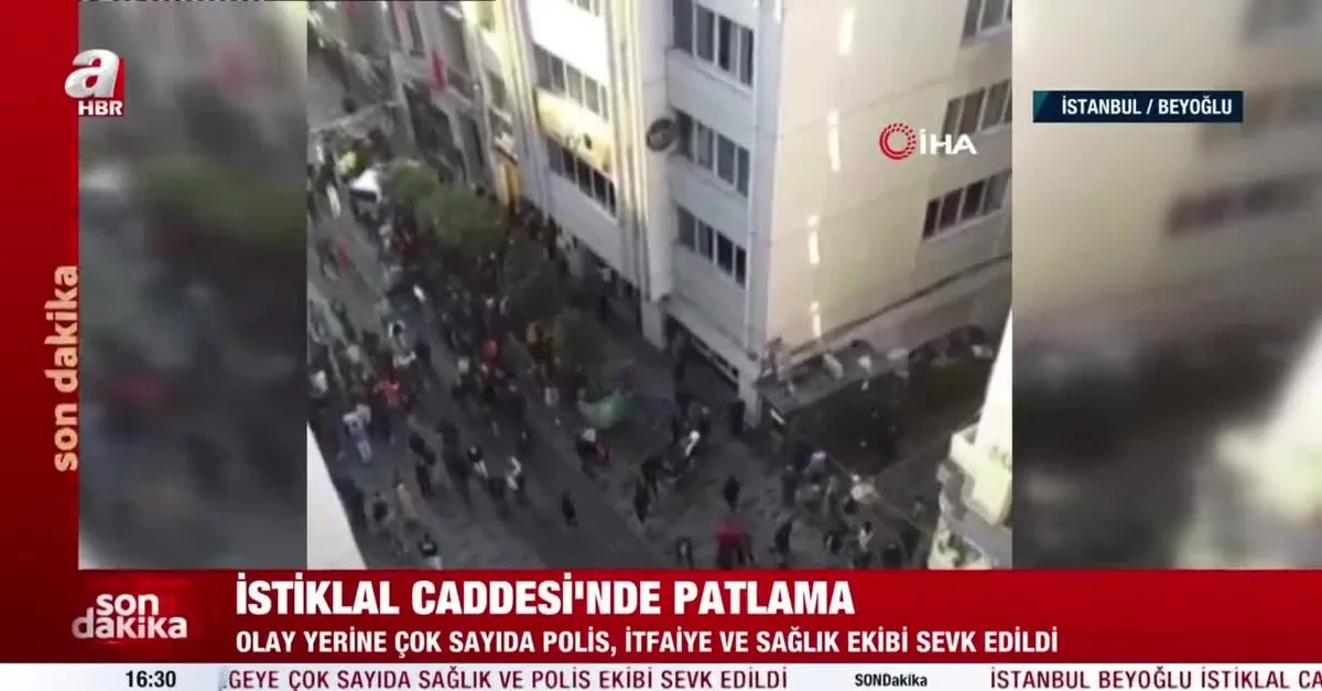 Son Dakİka İstiklal Caddesinde Patlama İşte Ilk Görüntüler Video