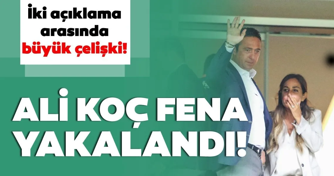 Fenerbahçe Başkanı Ali Koç fena yakalandı! Fenerbahçe Başkanı Ali Koç fena yakalandı!