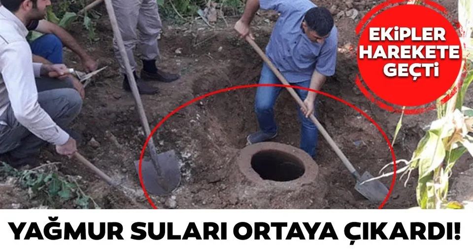 Yağmur suları ortaya çıkardı! Ekipler harekete geçti - Yaşam Haberleri Yağmur suları ortaya çıkardı! Ekipler harekete geçti - Yaşam Haberleri
