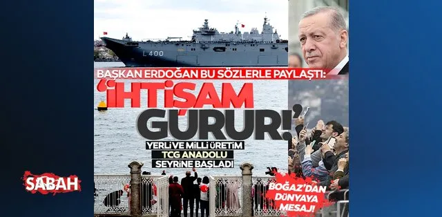 SON DAKİKA: Dünyanın ilk SİHA gemisi TCG Anadolu yola çıktı! Başkan ... SON DAKİKA: Dünyanın ilk SİHA gemisi TCG Anadolu yola çıktı! Başkan ...