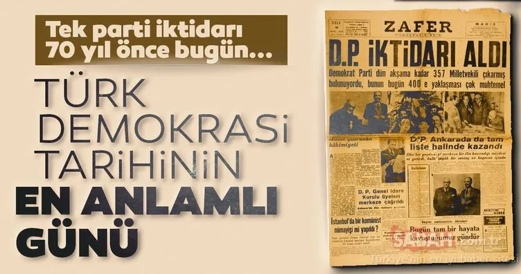 Tek parti iktidarı böyle son bulmuştu! Türk demokrasinin anlamlı günü ... Tek parti iktidarı böyle son bulmuştu! Türk demokrasinin anlamlı günü ...