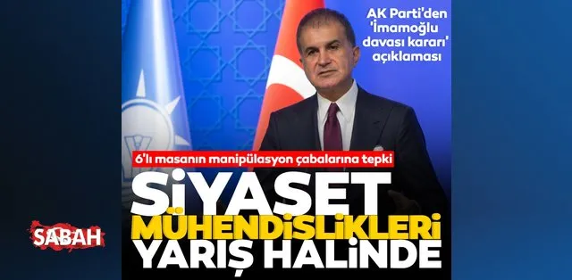 AK Parti Sözcüsü Çelik: 6’lı masa içinde birden çok siyasi mühendislik ... AK Parti Sözcüsü Çelik: 6’lı masa içinde birden çok siyasi mühendislik ...