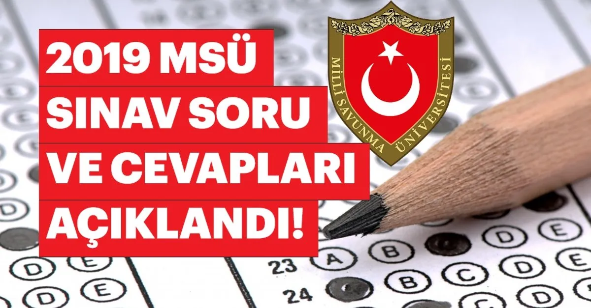 MSÜ sınav sonuçları 2019 ne zaman ve nereden açıklanacak? ÖSYM MSÜ ... MSÜ sınav sonuçları 2019 ne zaman ve nereden açıklanacak? ÖSYM MSÜ ...